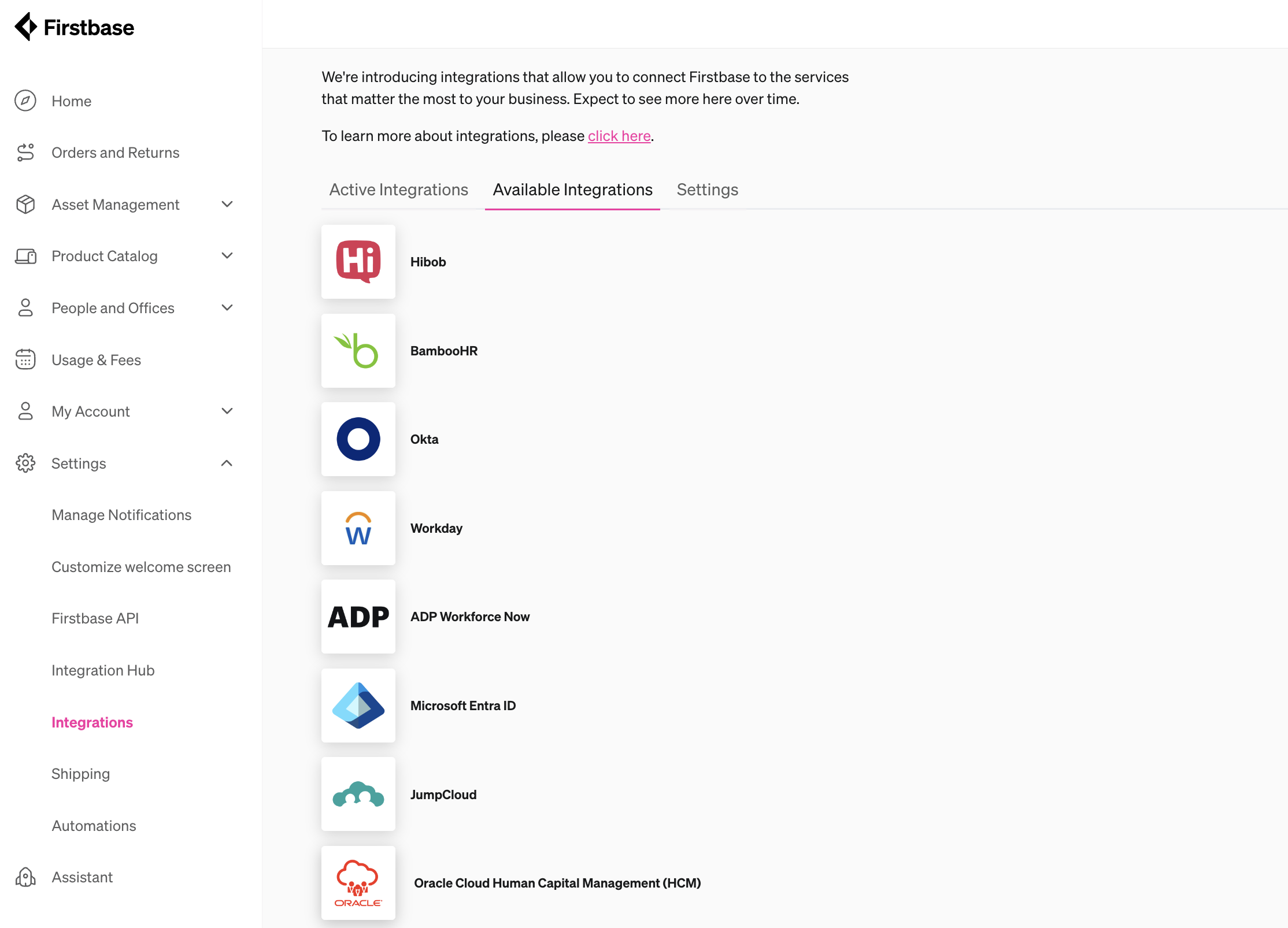 Oracle HCM - Connecting to Oracle HCM – Firstbase