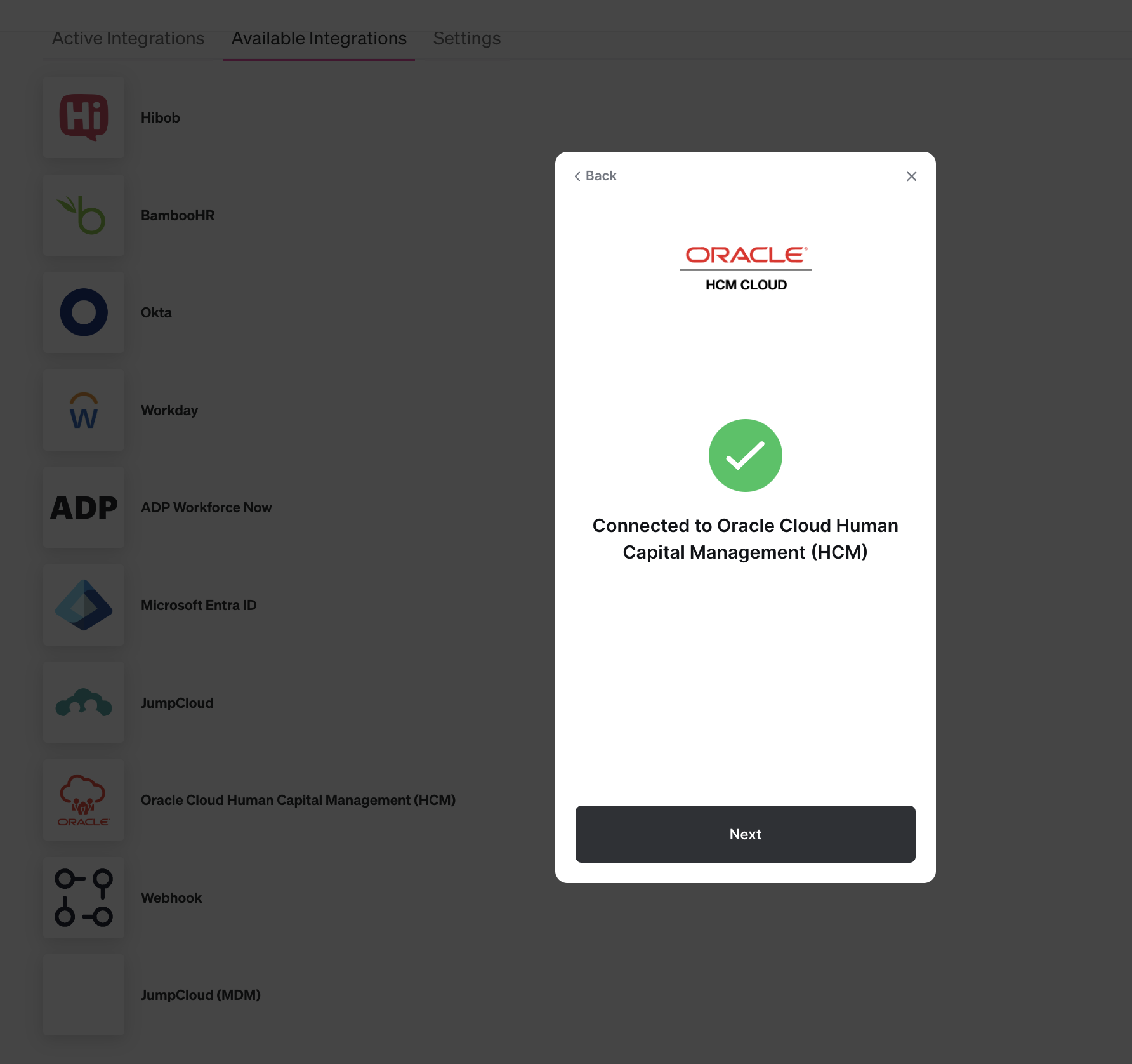 Oracle HCM - Connecting to Oracle HCM – Firstbase
