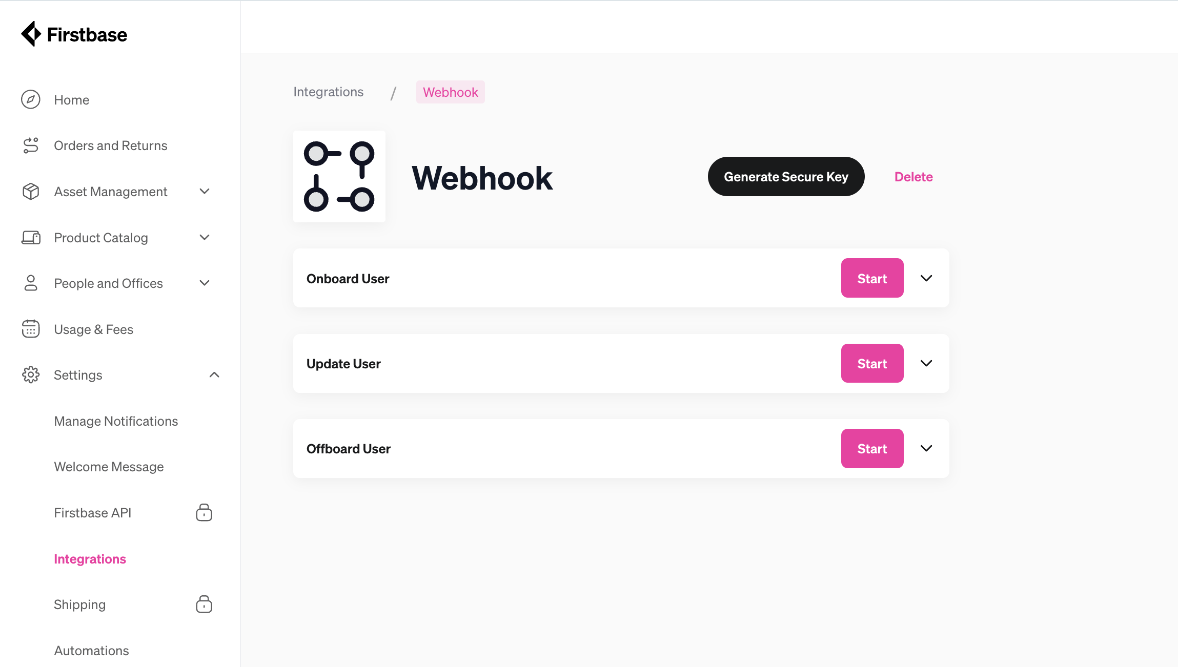 Webhook - Setting up your Webhook Integration – Firstbase