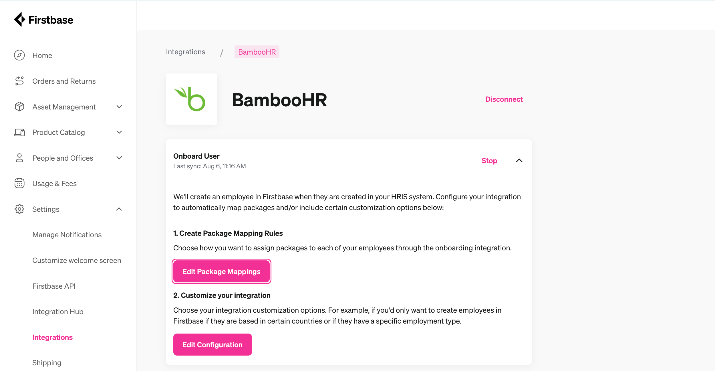 BambooHR - Onboarding Integration – Firstbase