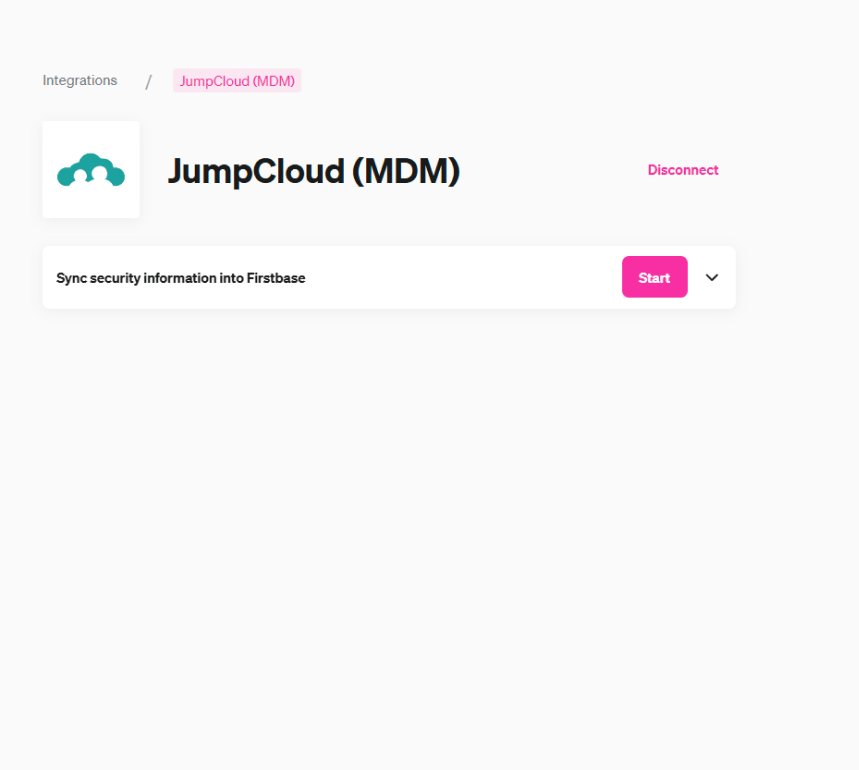 JumpCloud - Security information integration – Firstbase