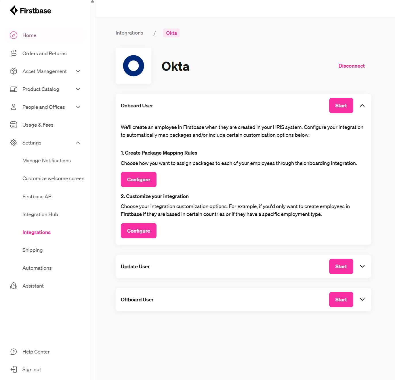 Okta - Onboarding Integration – Firstbase