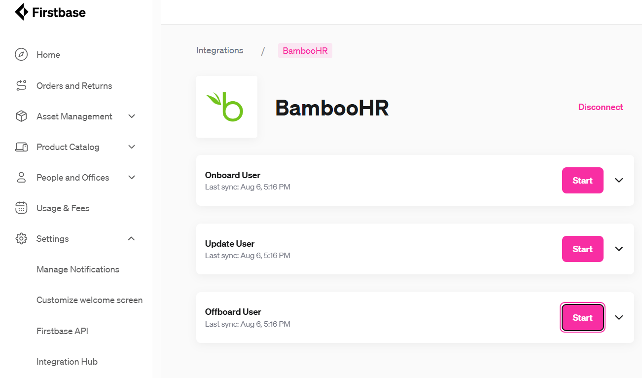 BambooHR - Offboarding Integration – Firstbase