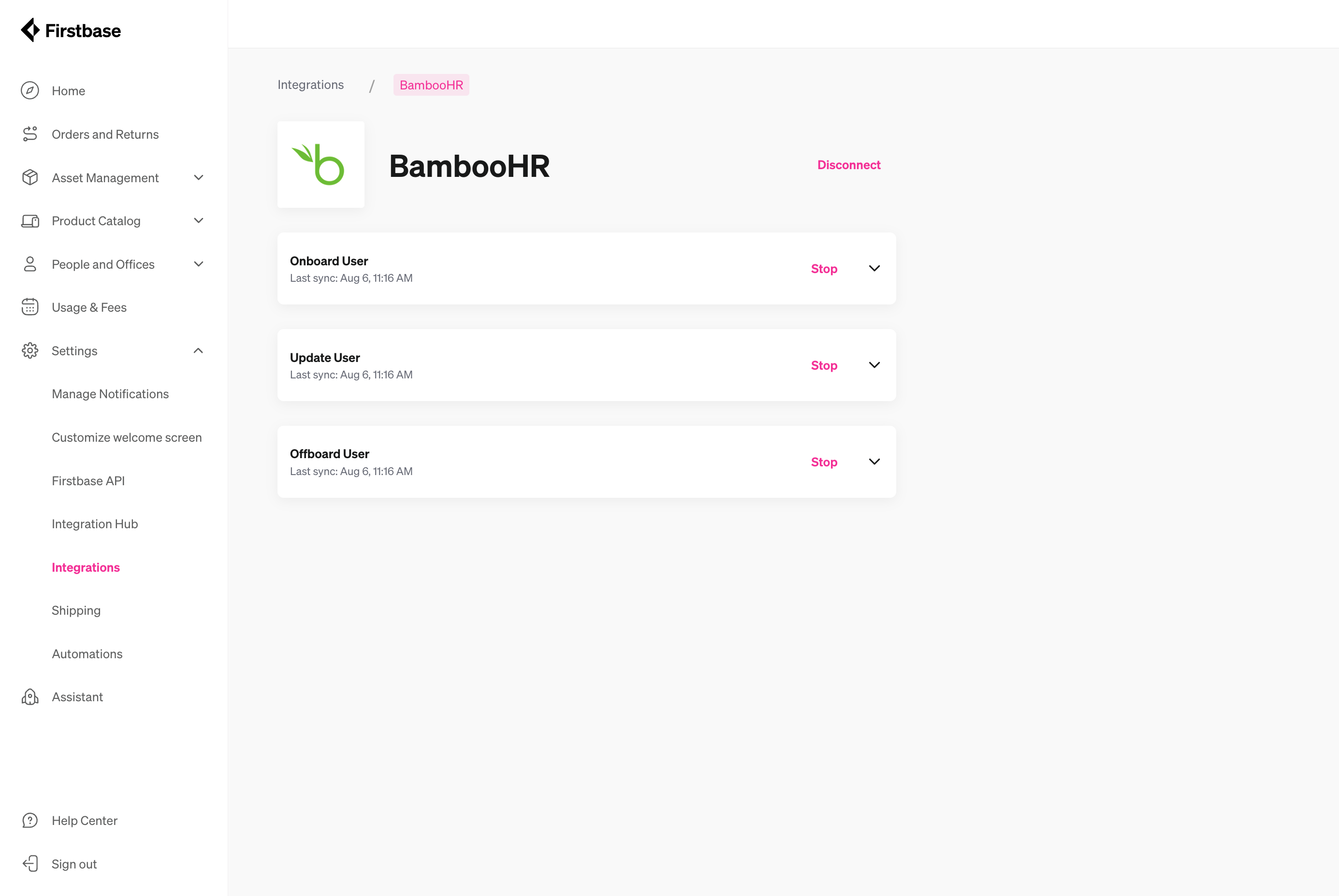 BambooHR - Offboarding Integration – Firstbase
