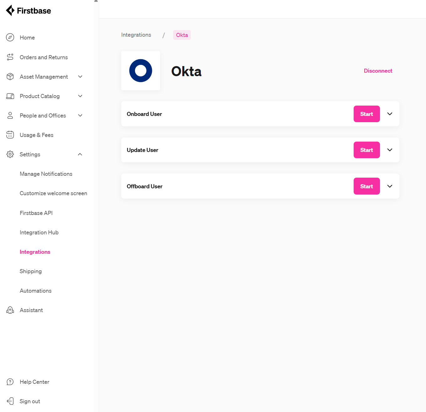 Okta - Offboarding Integration – Firstbase